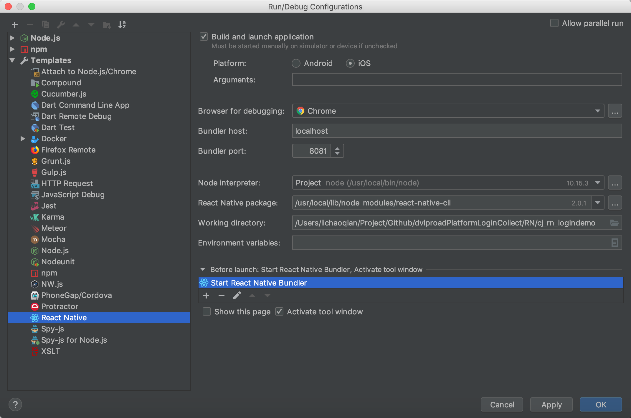 第1节：ReactNative的调试 | dvlproadの博客